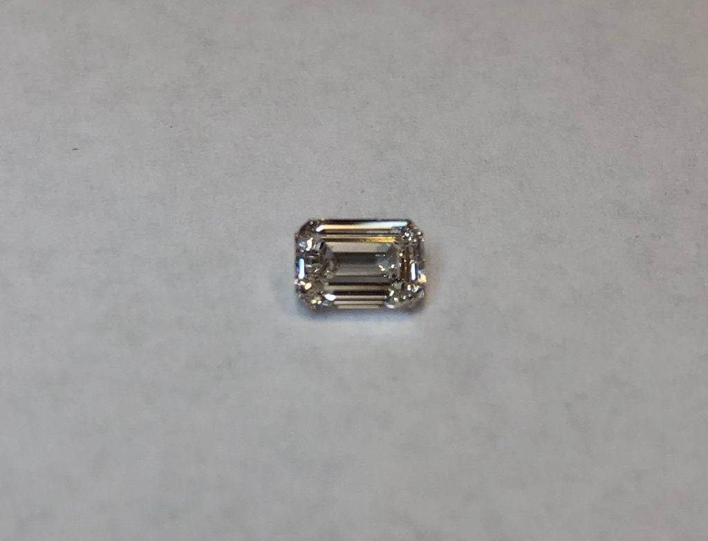 1.05 Carat Emerald Cut Cultivated Diamond - Kantor Diamond